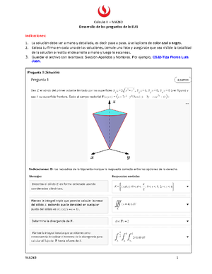 Cálculo 2 - MA263 - UPC - Studocu