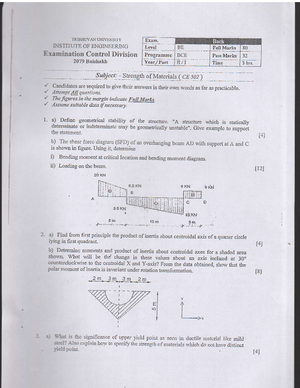 Mechanics-of-solids - Mechanics of Solids MCQ question on Simple Stress and Strain Stress is ...