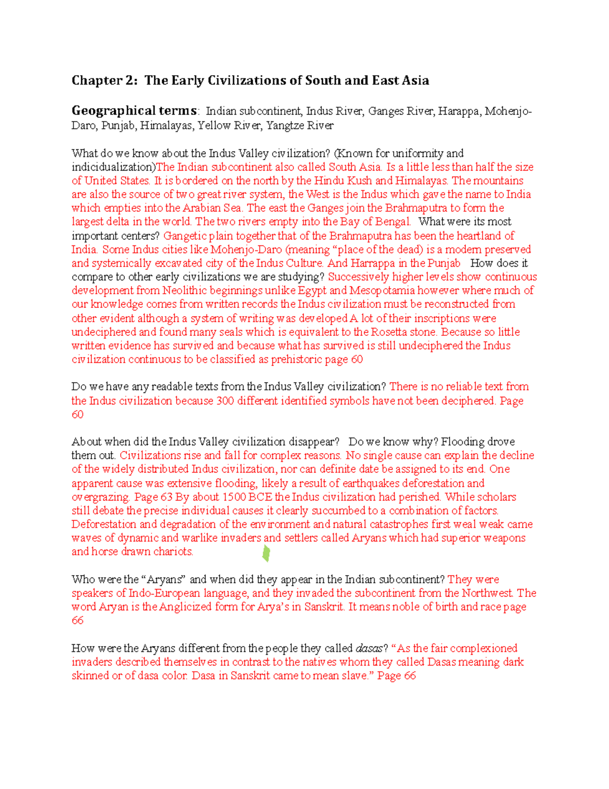 Chap 2 Study Guide Notes Hist 2310 - Chapter 2: The Early Civilizations ...