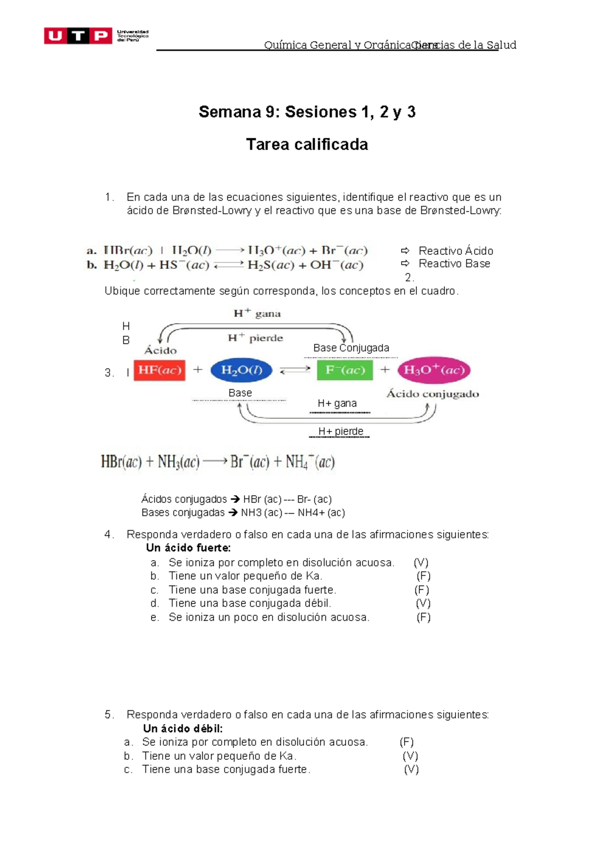 S09 s1- Tarea Calificada - Semana 9: Sesiones 1, 2 y 3 Tarea calificada 1. En cada una de las ...