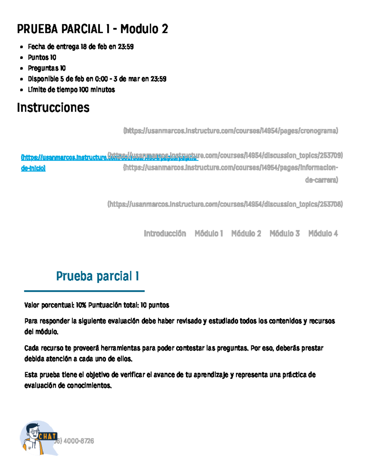 Prueba Parcial 1 - Modulo 2 BC14-26 Finanzas II 1-2024 G 6 -D - PRUEBA PARCIAL 1 - Modulo 2 ...