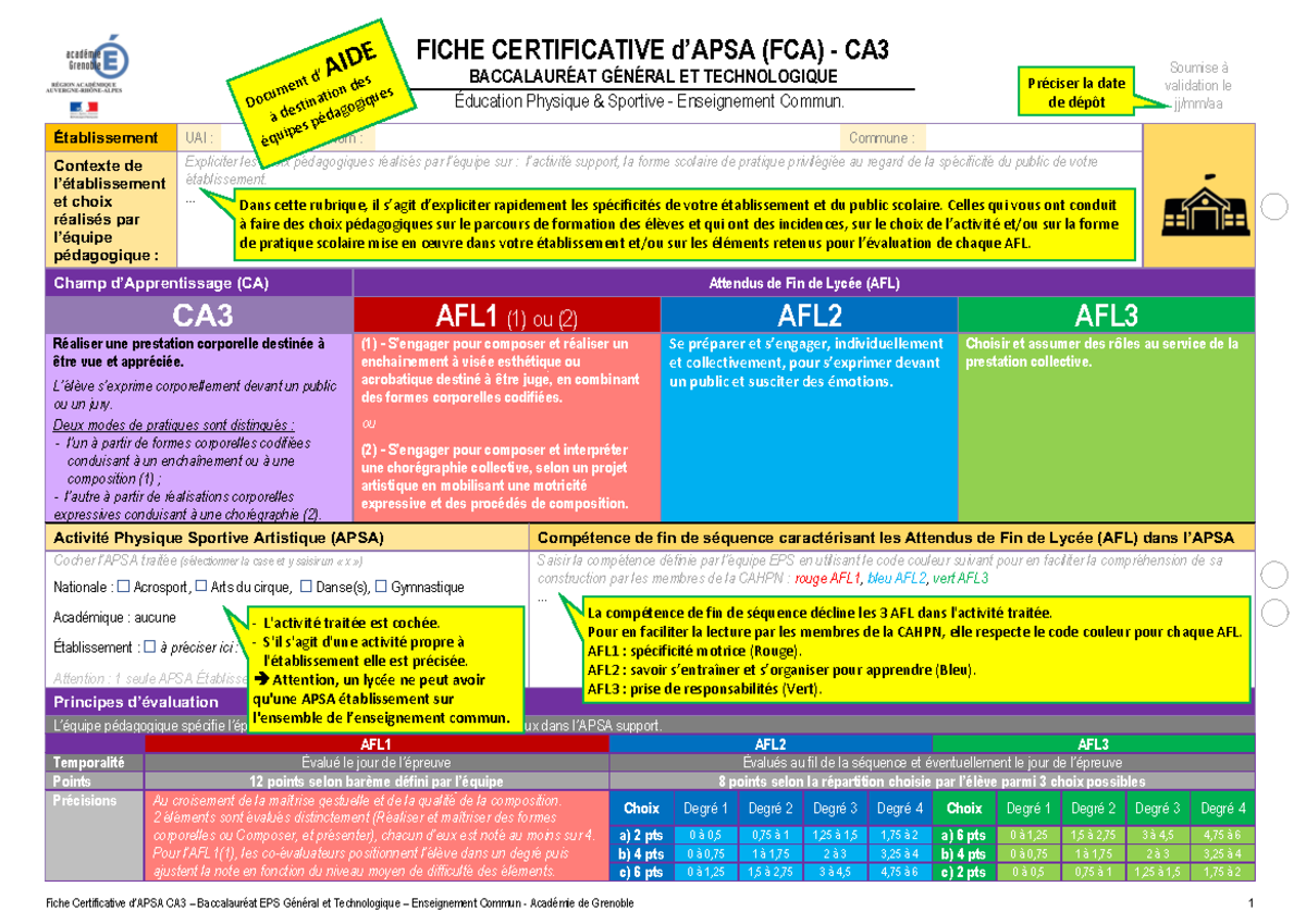 Doc-Aide-2021 EPS BGT CA3 FCA Acad Grenoble v6 - Fiche Certificative d’APSA CA3 – Baccalauréat ...