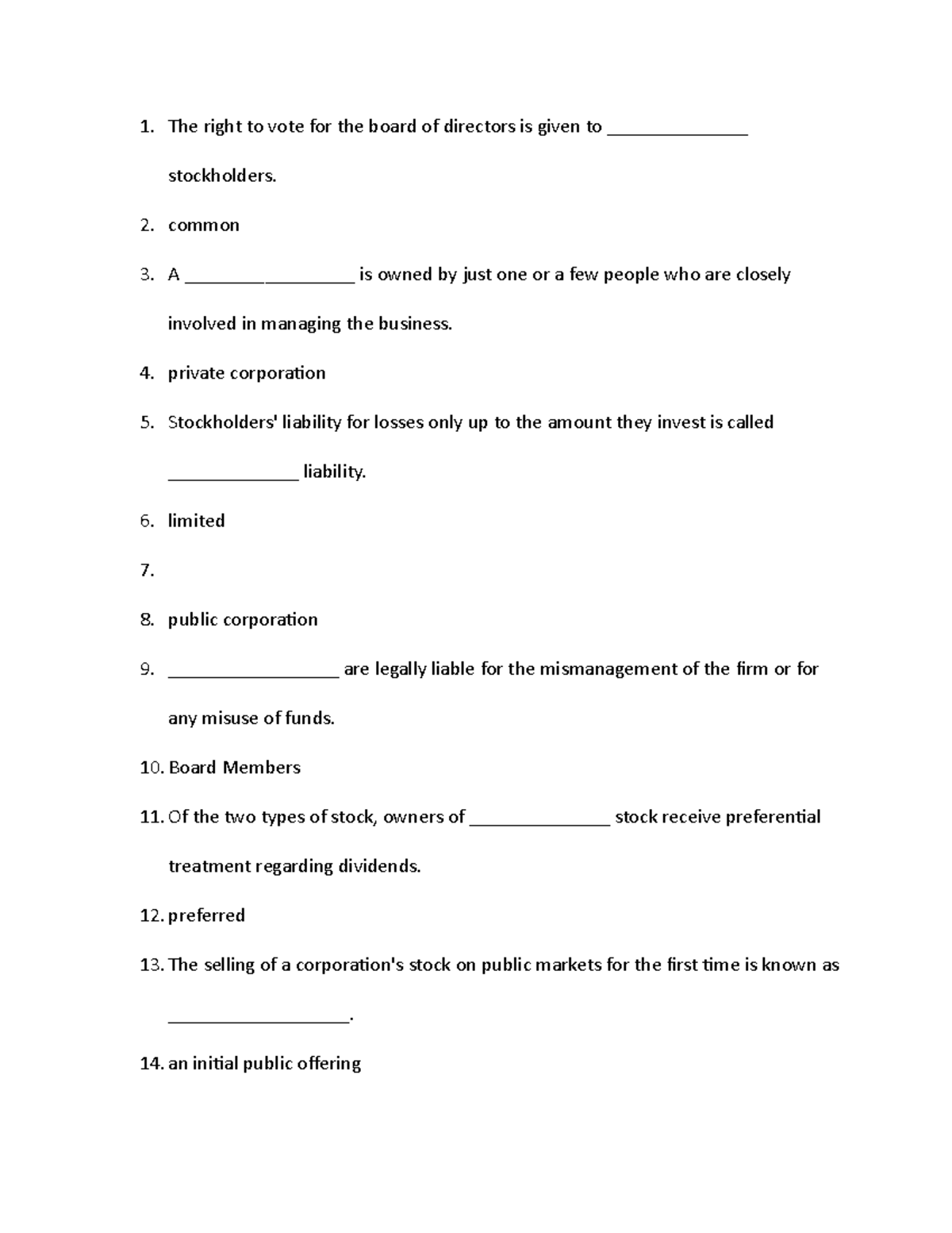 Bbus16 - *ALL are weekly quizzes. Each week we had 2-3 quizzes after ...