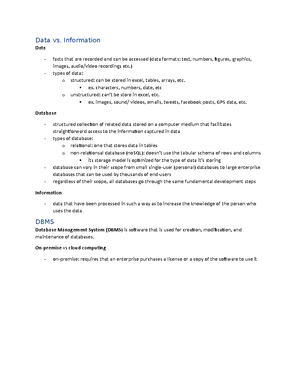 Lecture 12 - Normalization part 2 - NORMALIZATION Normalization is accomplished in stages ...