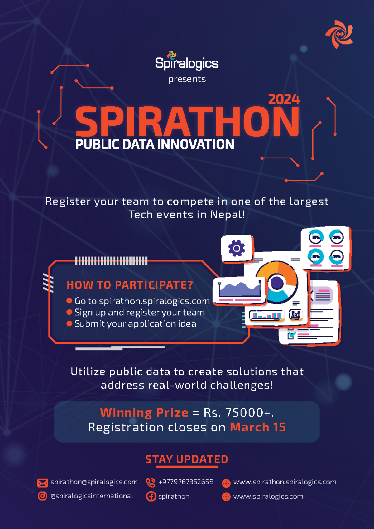 Poster the dsa note - spirathon@spiralogics spiralogics +9779767352658 spirathon.spiralogics ...