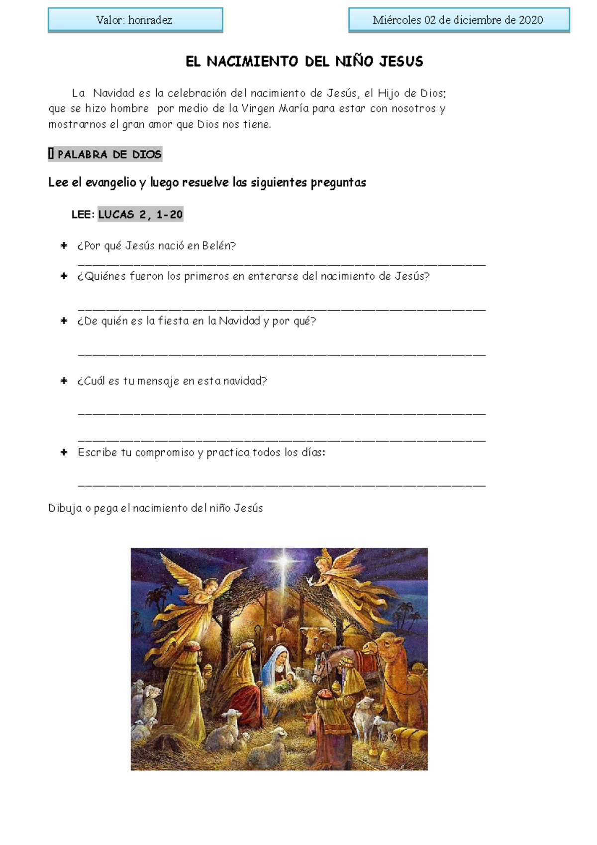 La Navidad es la celebracion del nacimiento de Jesu1 - EL NACIMIENTO ...