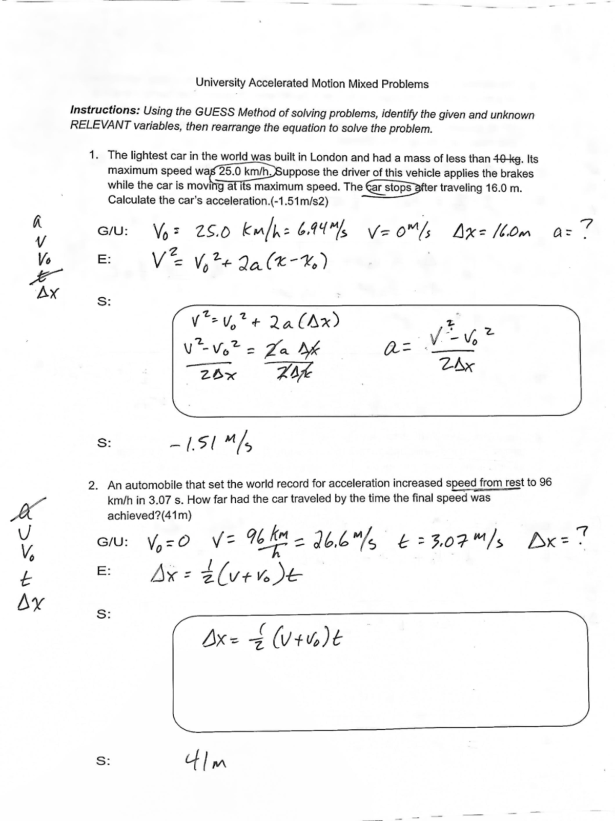 UAM Mixed Problems Key - - Studocu
