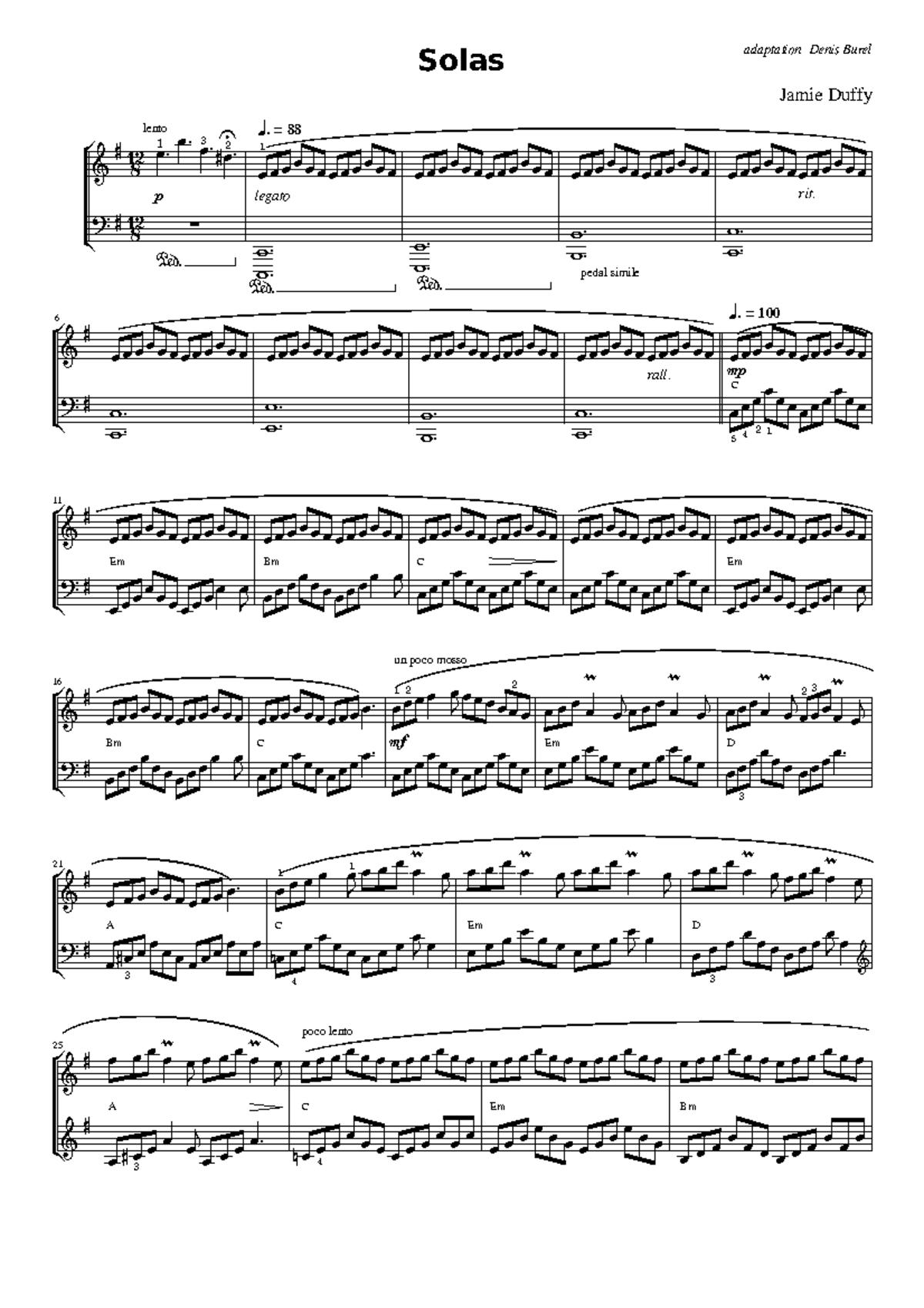 Solas Jamie Duffy - Jamie Duffy Solas 25 21 16 11 6 - Studocu