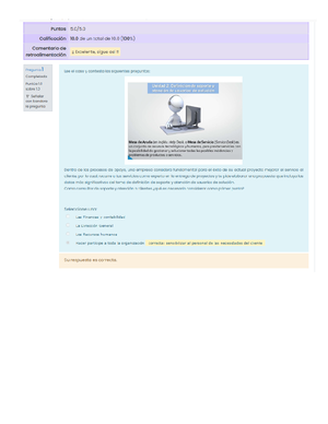 Examen segundo parcial (Segunda vuelta) Revisión del intento - - Studocu