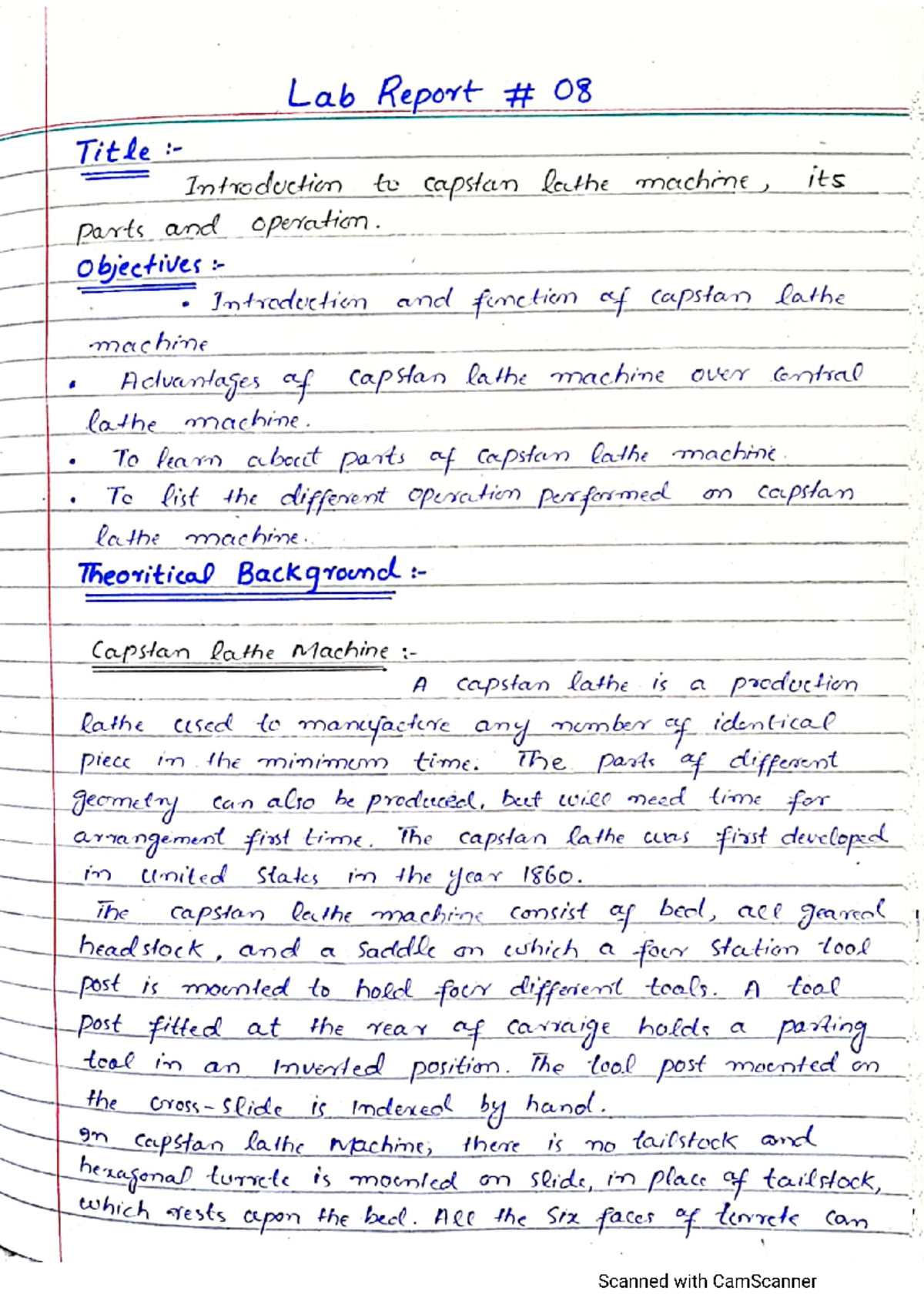 Lab 08 - Computer Aided Manufacturing - Studocu