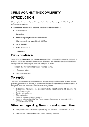 General elements of an offence - GENERAL ELEMENTS OF AN OFFENCE CHAPTER ...
