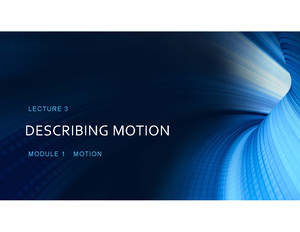 2. Algebraical Addition of Vectors - Lecture 2 Introduction to Vectors Module 2 Contents Vector ...