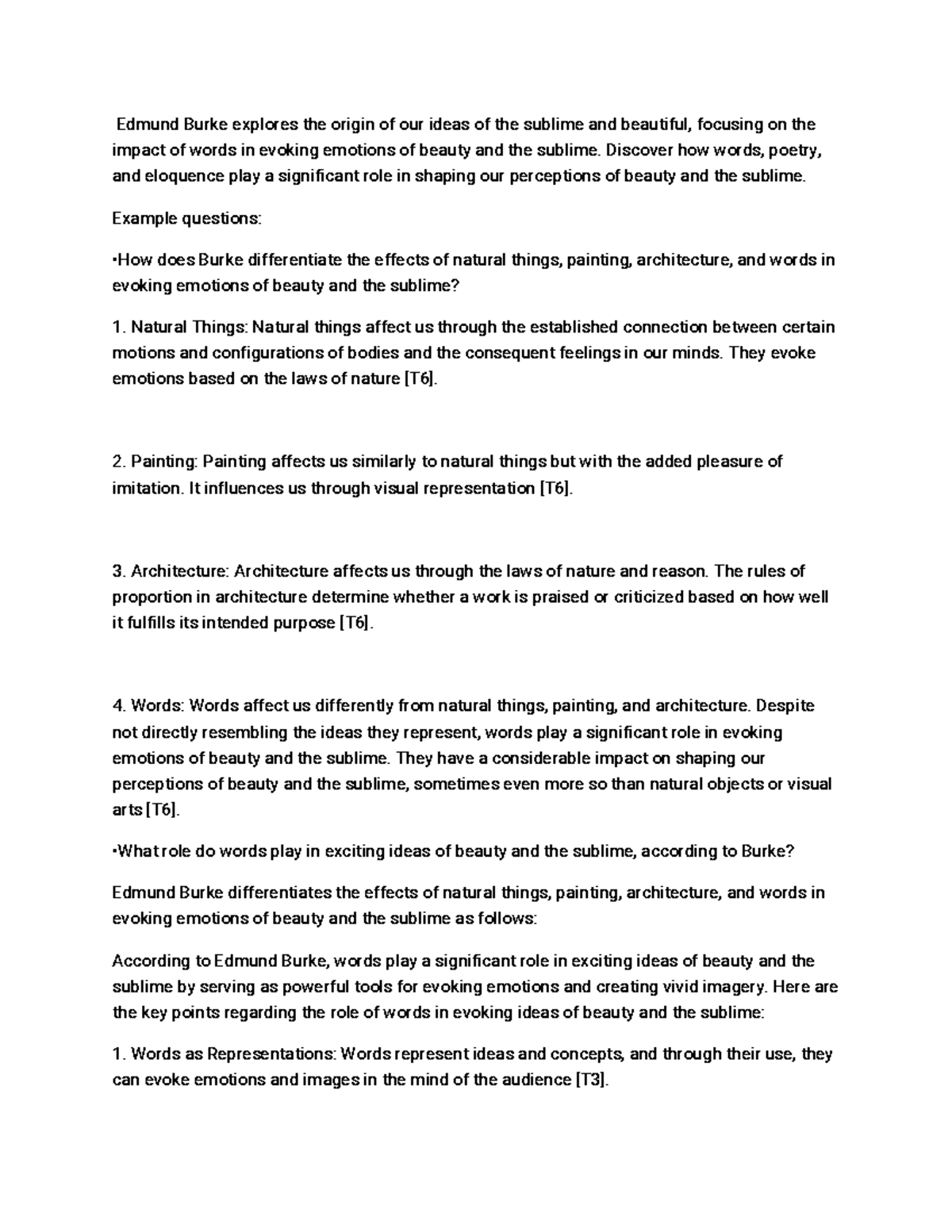 Edmund Burke - Sublime and Beautiful - - Studocu