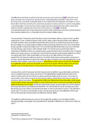 Coursework 2 of Article 3 - UK & EUROPEAN HUMAN RIGHTS - LAW 2464 LLB ...