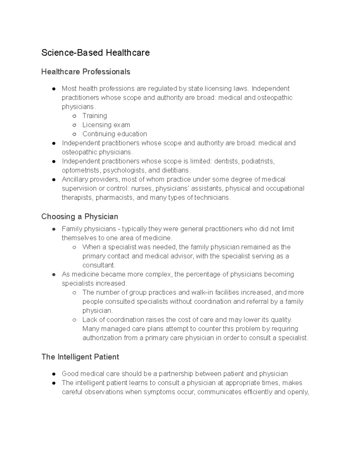 Science-Based Healthcare - Science-Based Healthcare Healthcare ...