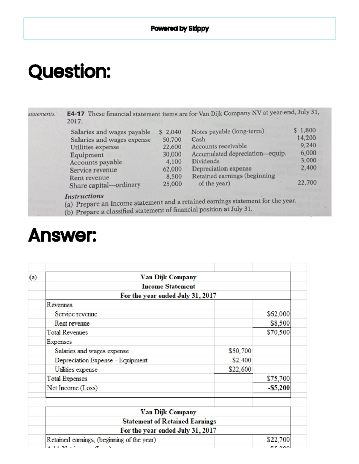 Solution (11) - Accounting assignment - Accounting Principles - Powered ...