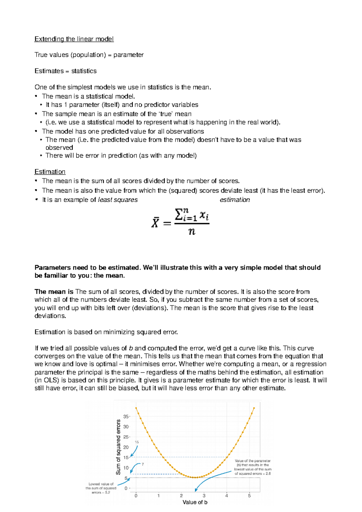 2. extending the linear model - Extending the linear model True values ...