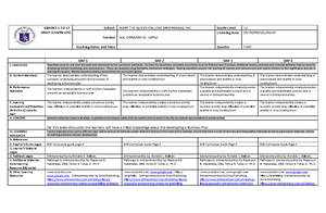 320422992 Week 1 Entrepreneurship Daily Lesson Log template Copy ...