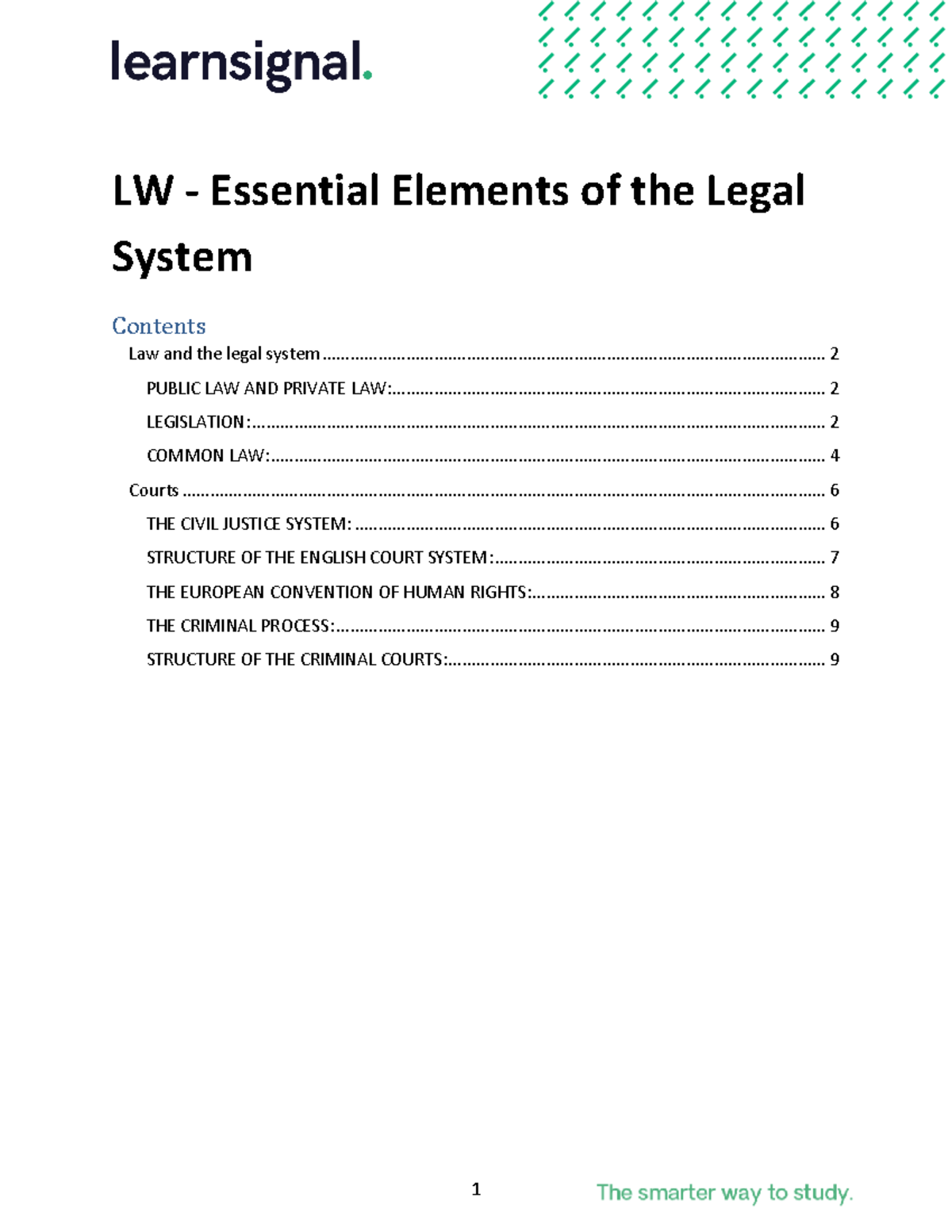 M2 - Practice today - LW - Essential Elements of the Legal System Law ...