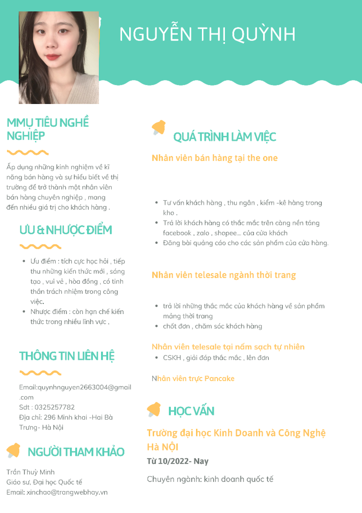 CV - Bài tập - Tư tưởng Hồ Chí Minh - Studocu