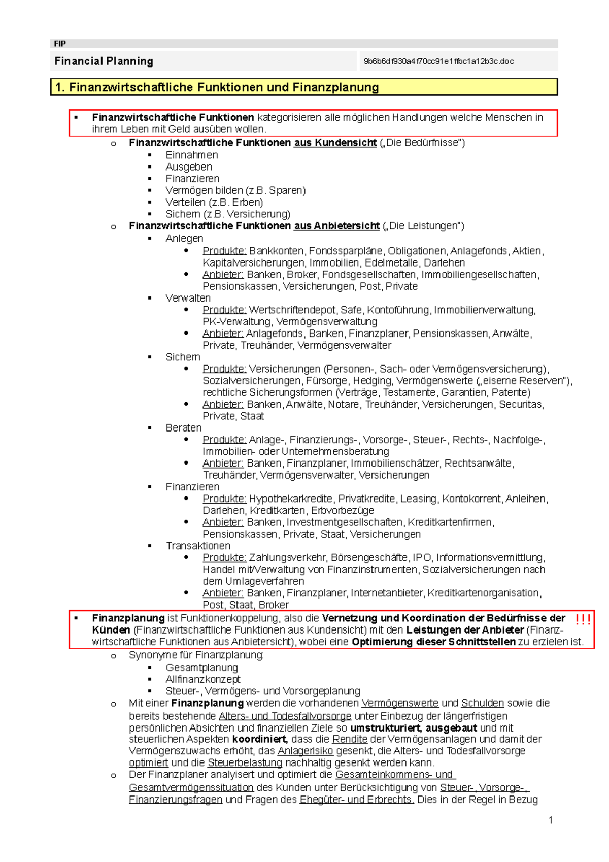 ZF FIP - ZF FIP - FIP Financial Planning ...