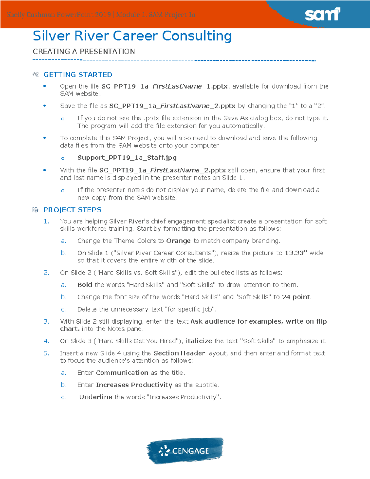 Instructions SC PPT19 1a - Silver River Career Consulting CREATING A ...