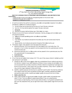 COPAR Thesis Paper - VISION “MABINI COLLEGES shall cultivate a CULTURE ...