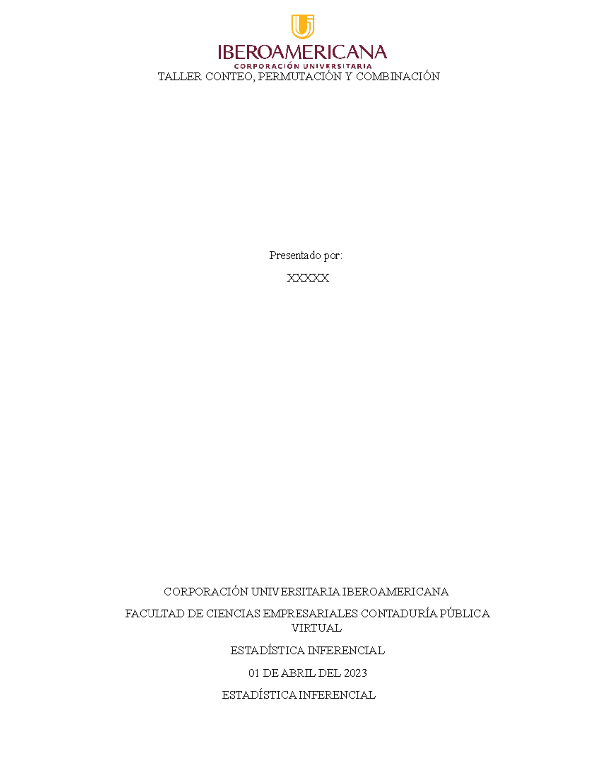 T Aller Conteo, Permutación Y Combinación OK - TALLER CONTEO ...