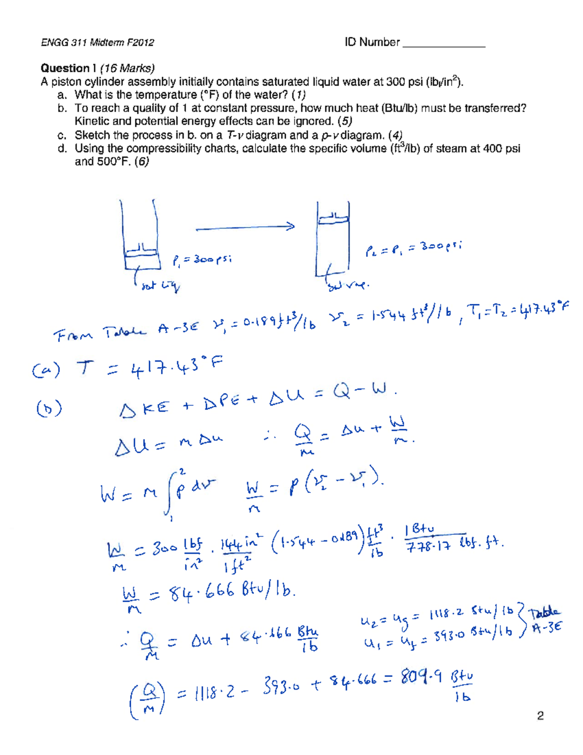 Exam 2012-2015, questions and answers - Engineering 311 - Studocu
