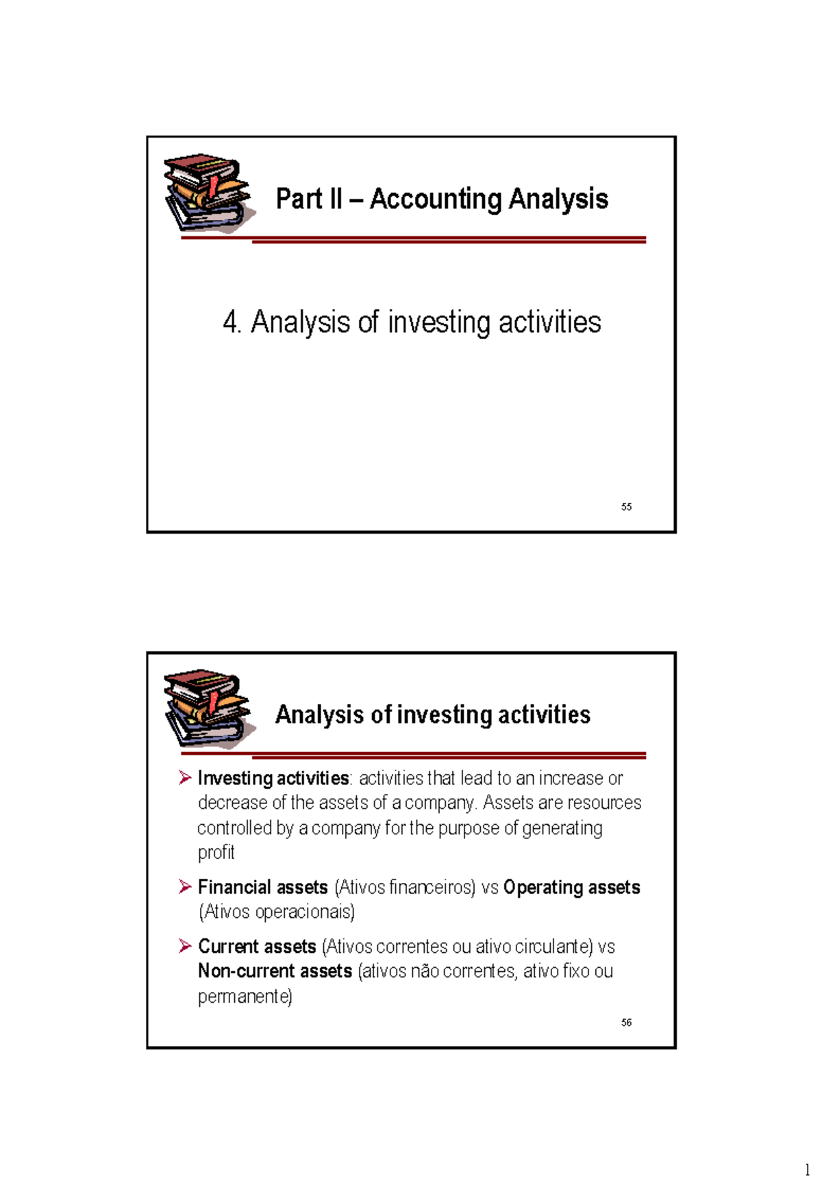 Capítulo 4 - APF - 55 Part II – Accounting Analysis 4. Analysis of ...