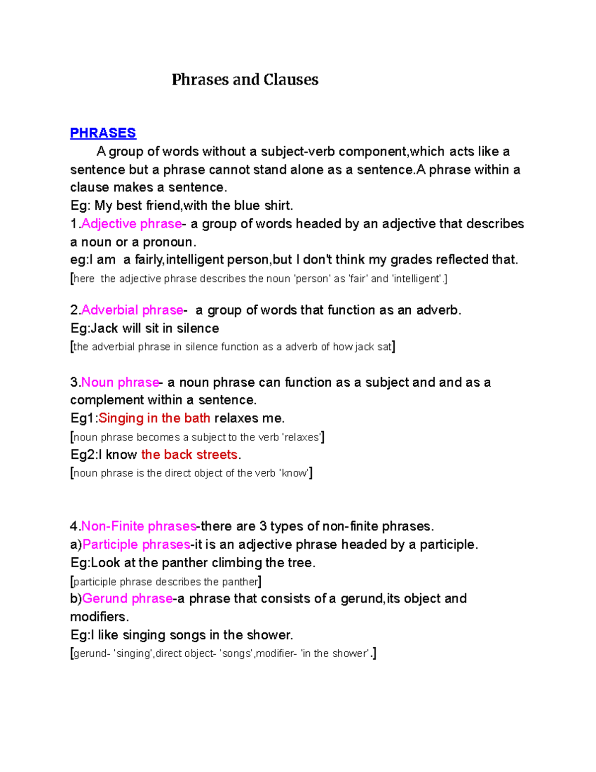 Phrases and clauses - Usefull usefull usefull usefull usefull usefull ...