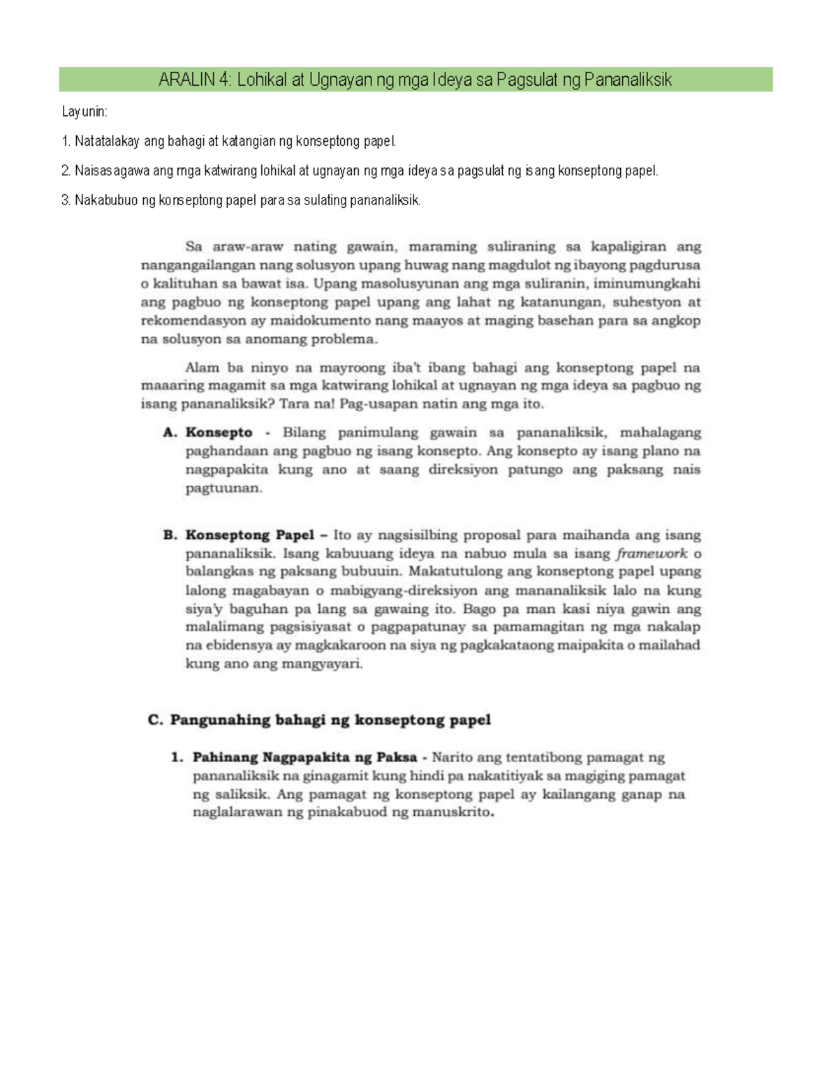 Aralin-4- Pagbasa - This is thr file of pdf and pdf - advance financial ...