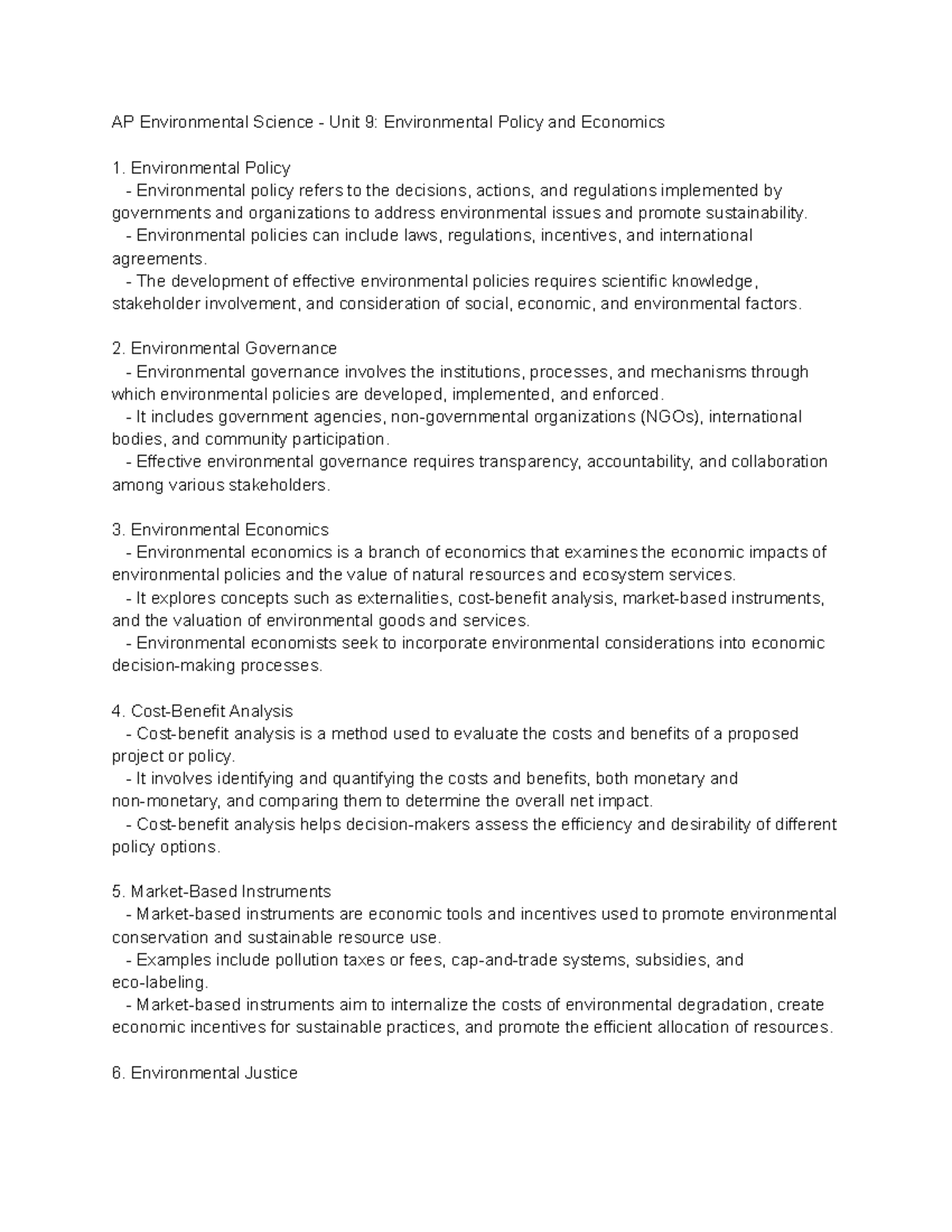 APES 9 - Brief overview of topics covered in AP Environmental Science ...