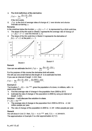 UNIT1 - THEME 1: FUNCTIONS AND CHANGE UNIT 1 WHAT IS A FUNCTION ...