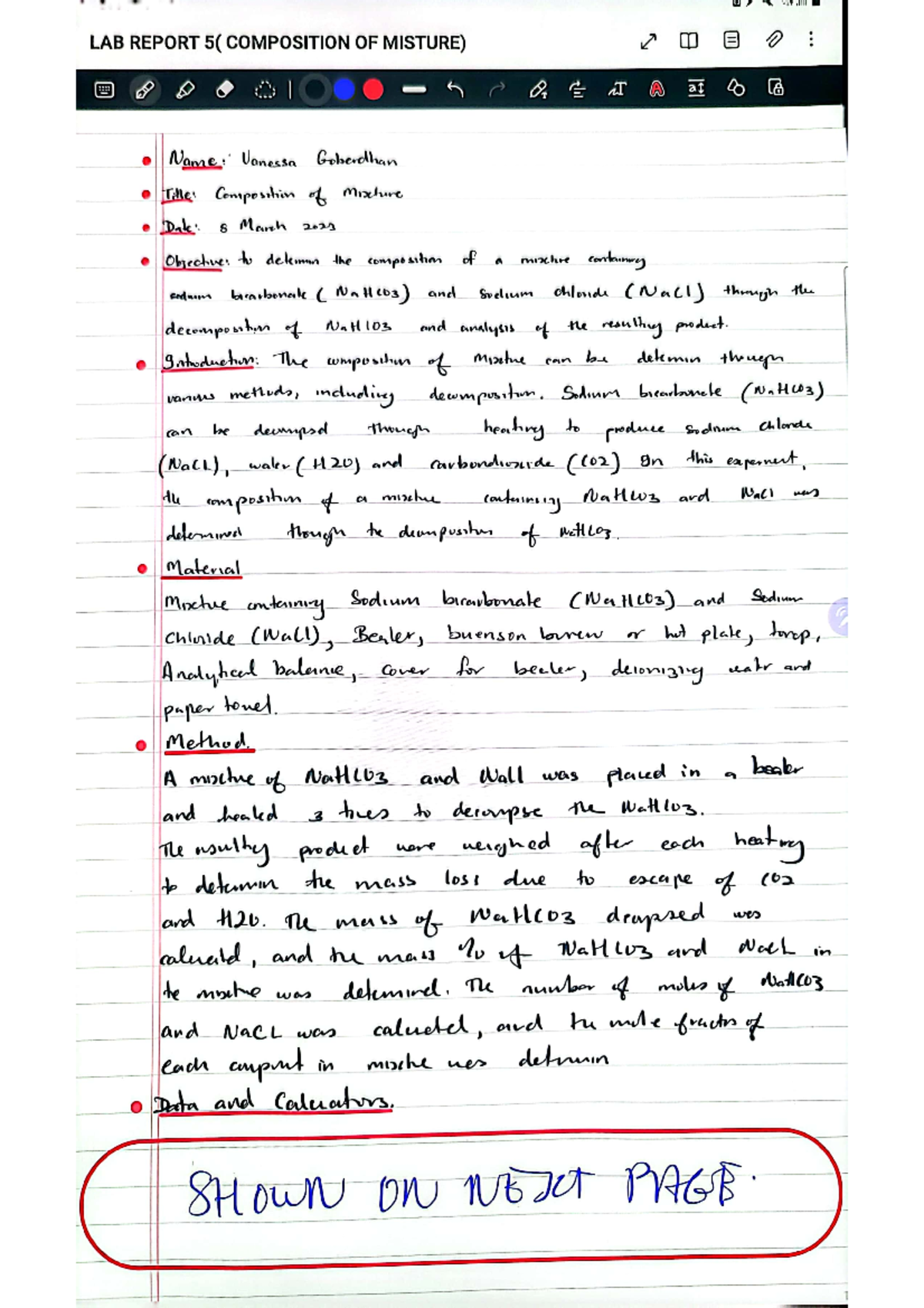 Chem 151 lab report 4 (composition of misture) - CH 151 - Studocu