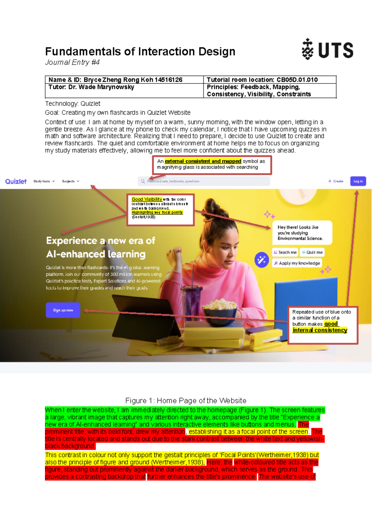 Journal Entry 4 Completed - Fundamentals of Interaction Design Journal Entry Name & ID: Bryce ...