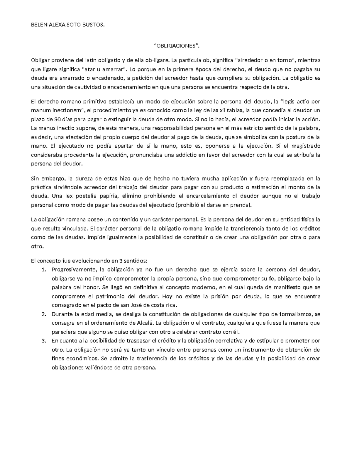 Civil iii -obligaciones - “OBLIGACIONES”. Obligar proviene del latín ...
