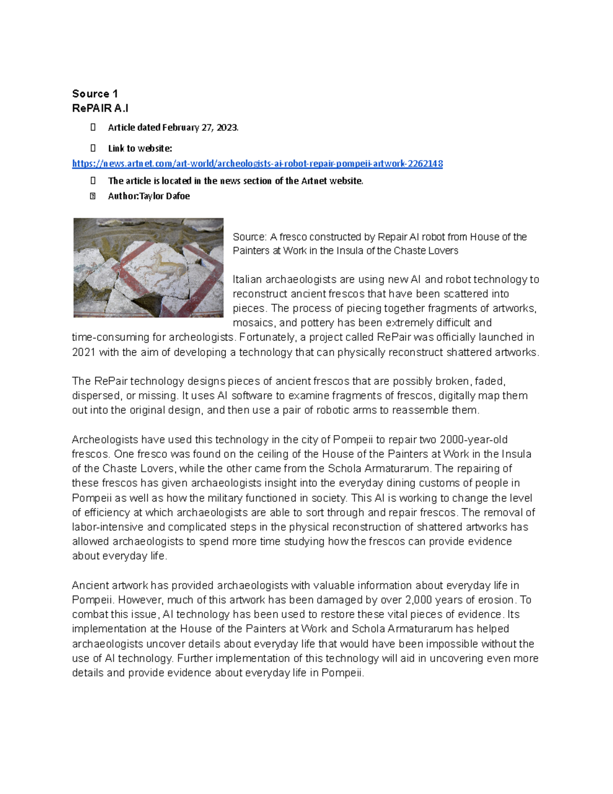 Massimo Moretti - Assessment Task 2 Draft Submission BOX - RePAIR A ...