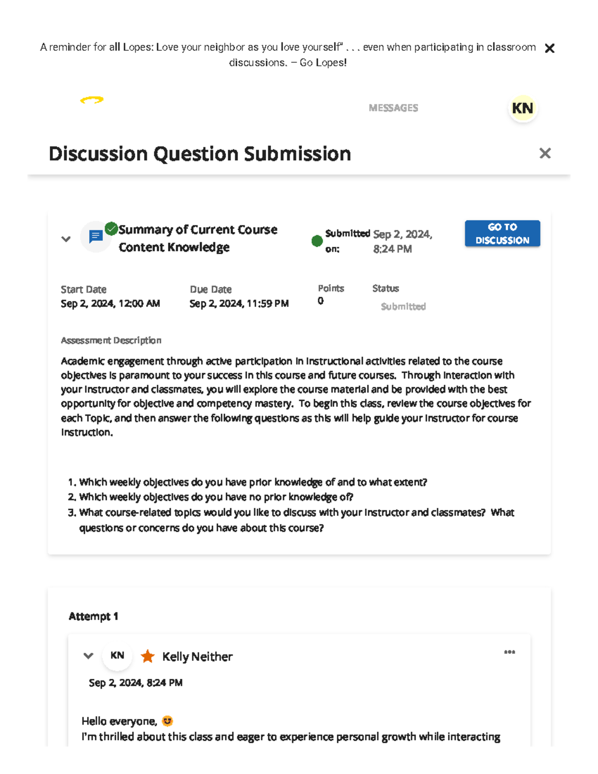 Summary of Current Course Content Knowledge - SKIP TO MAIN CONTENT 0 ...