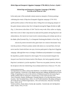 Late Success - art history notes 18th century - Course: Arth 4433 20th ...