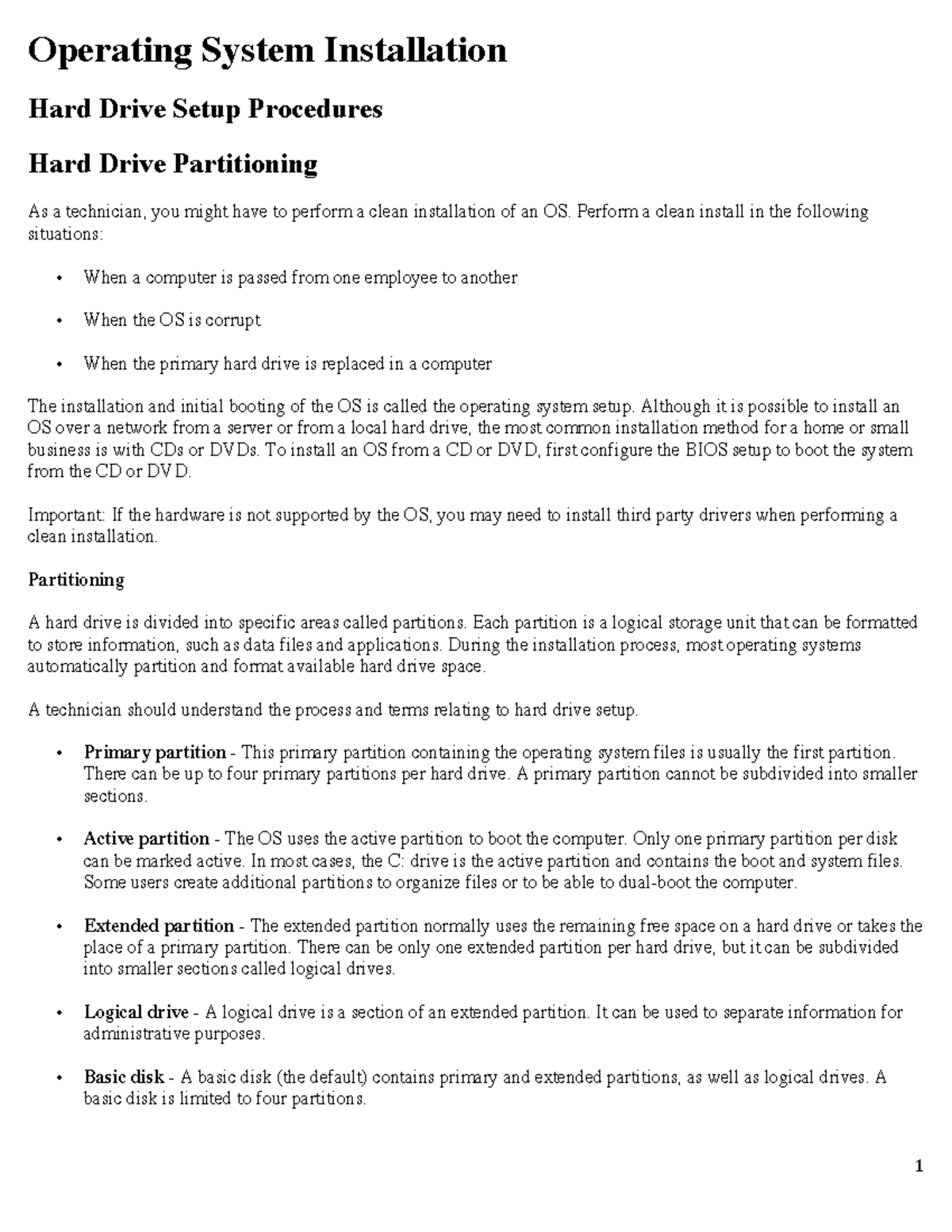 Installation OF Operating System WIN 7 - Operating System Installation ...