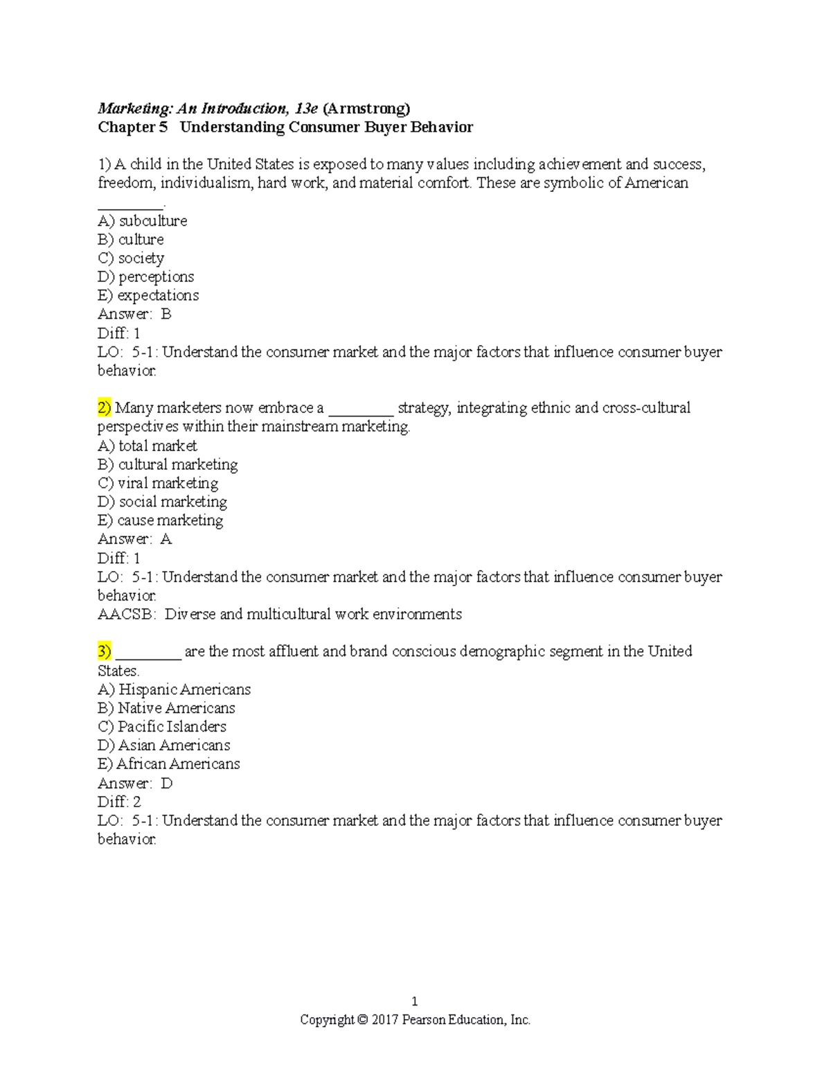 Chapter 5 Consumer Behavior - Marketing: An Introduction, 13e ...