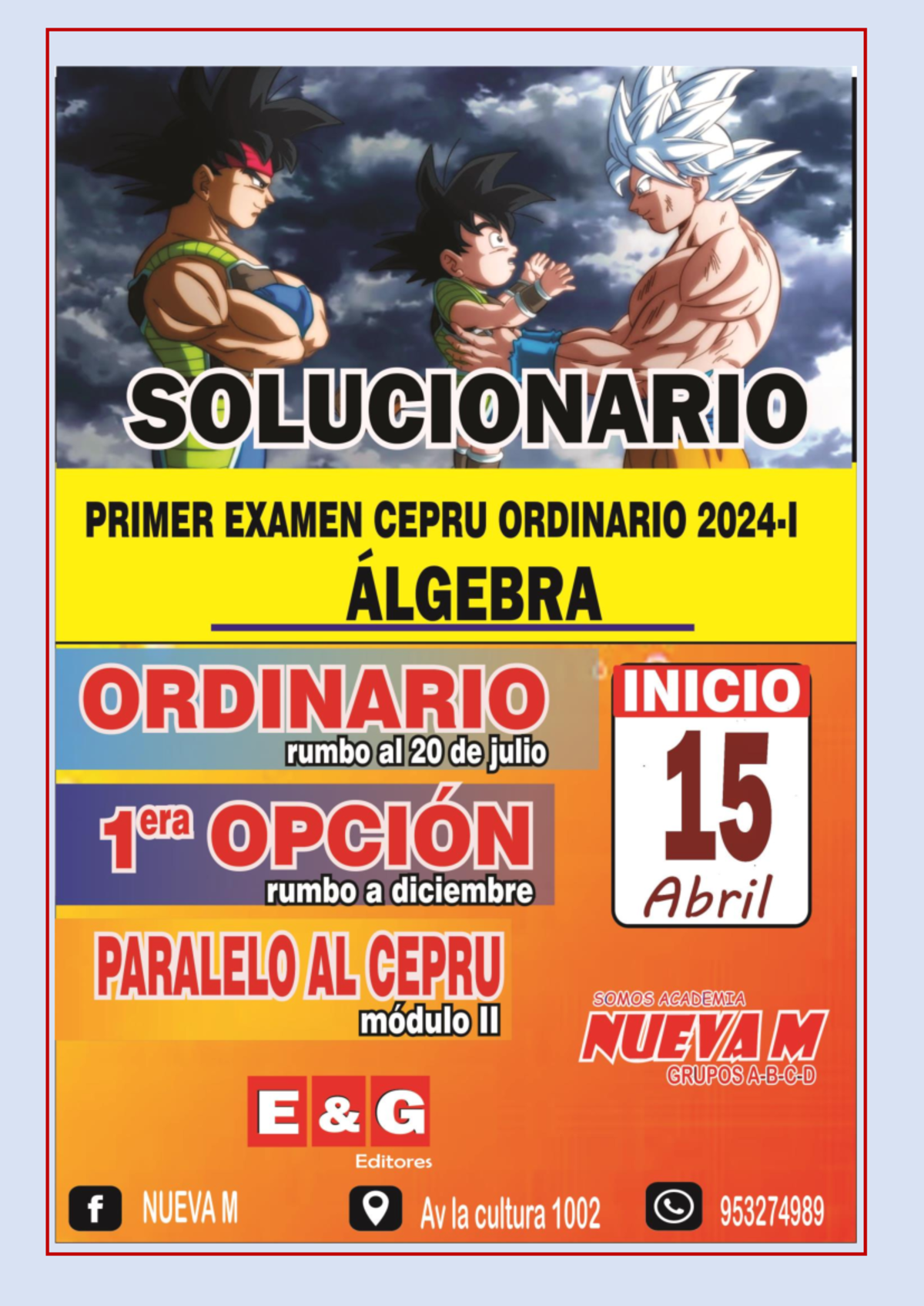 Solucionario primer cepru ordi 2024 - i - AV LOS INCAS 900 – AV LA CULTURA 1002 (RPC : 953274989 ...