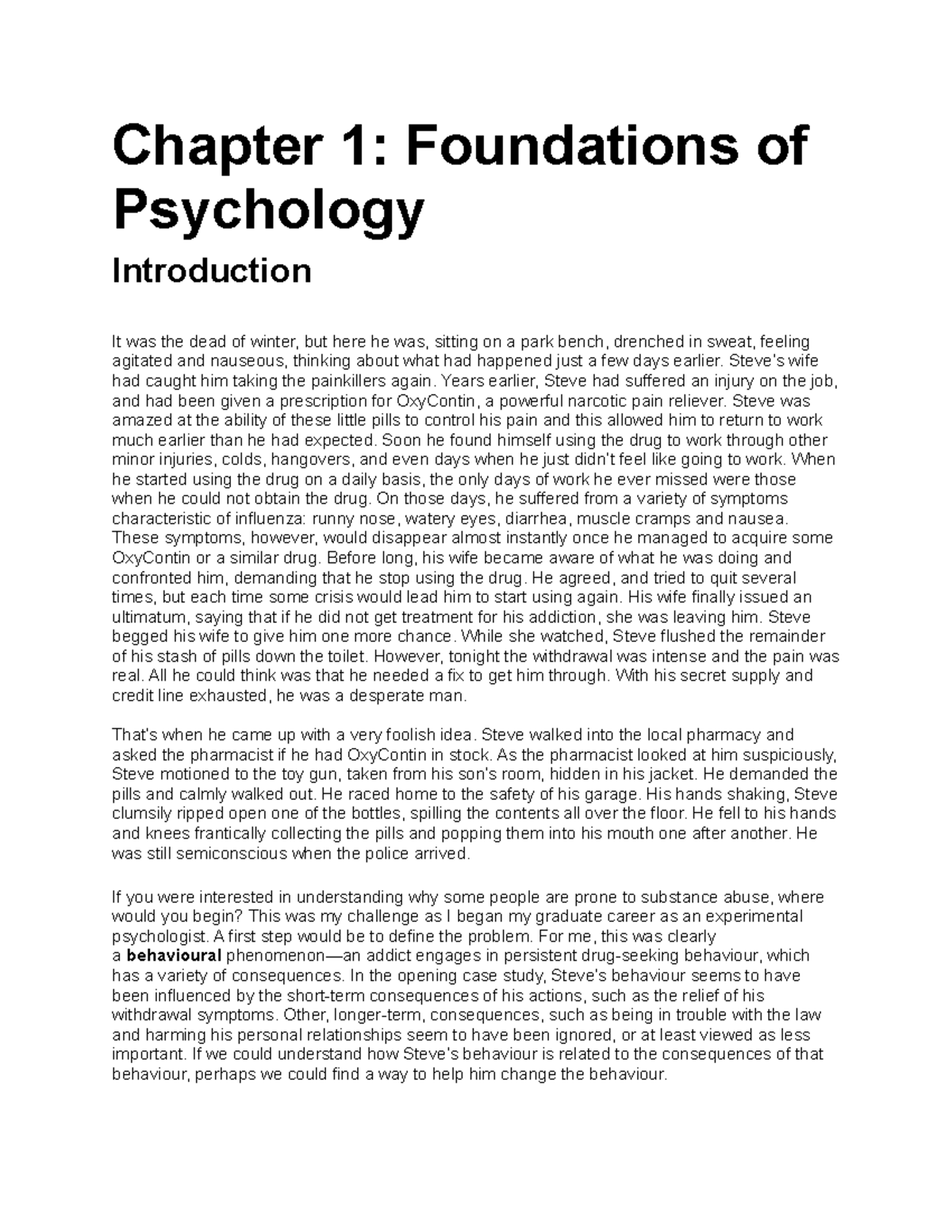 Chapter 1 and 2 Foundations and Research Methods - Chapter 1: Foundations of Psychology ...