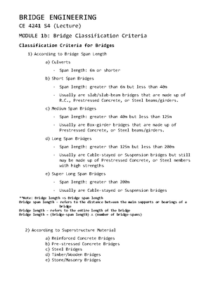 Module 1A Intro TO Bridge ENGG and Design Stages - BRIDGE ENGINEERING ...