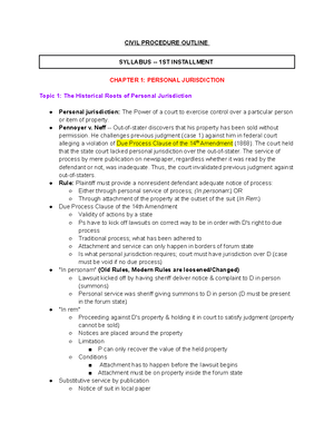 CIV PRO Flowchart overall - JURISDICTION 2: SU BJECT- M AT T ER JU R I ...