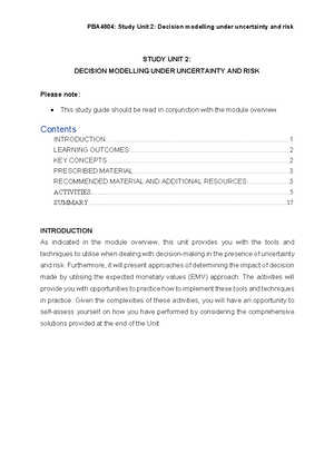 2024 PBA4804 Module Overview - POST GRADUATE DIPLOMA IN BUSINESS ADMINISTRATION (PGD BA) NQF ...