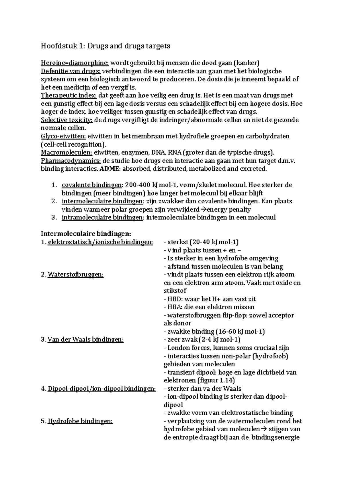 Samenvatting An Introduction to Medicinal Chemistry Graham L. Patrick ...