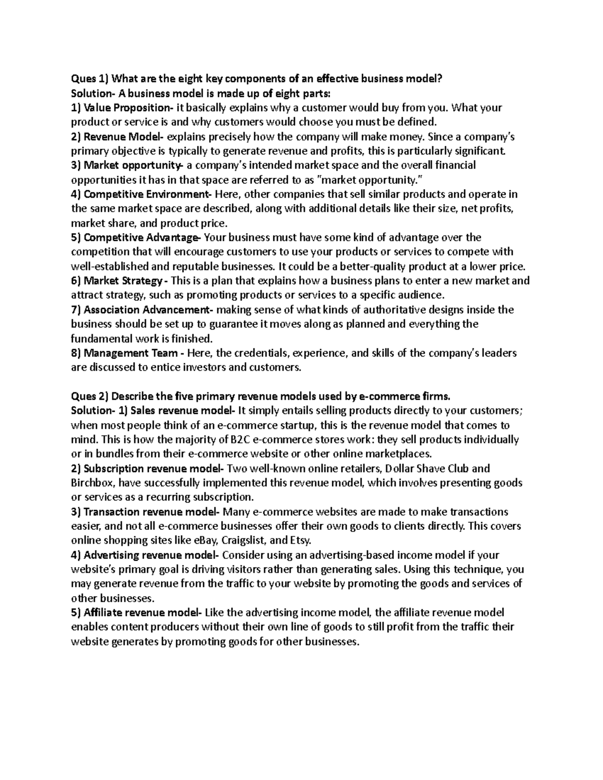 RQ-Chapter 2 - This contains the study questions. - Ques 1) What are ...