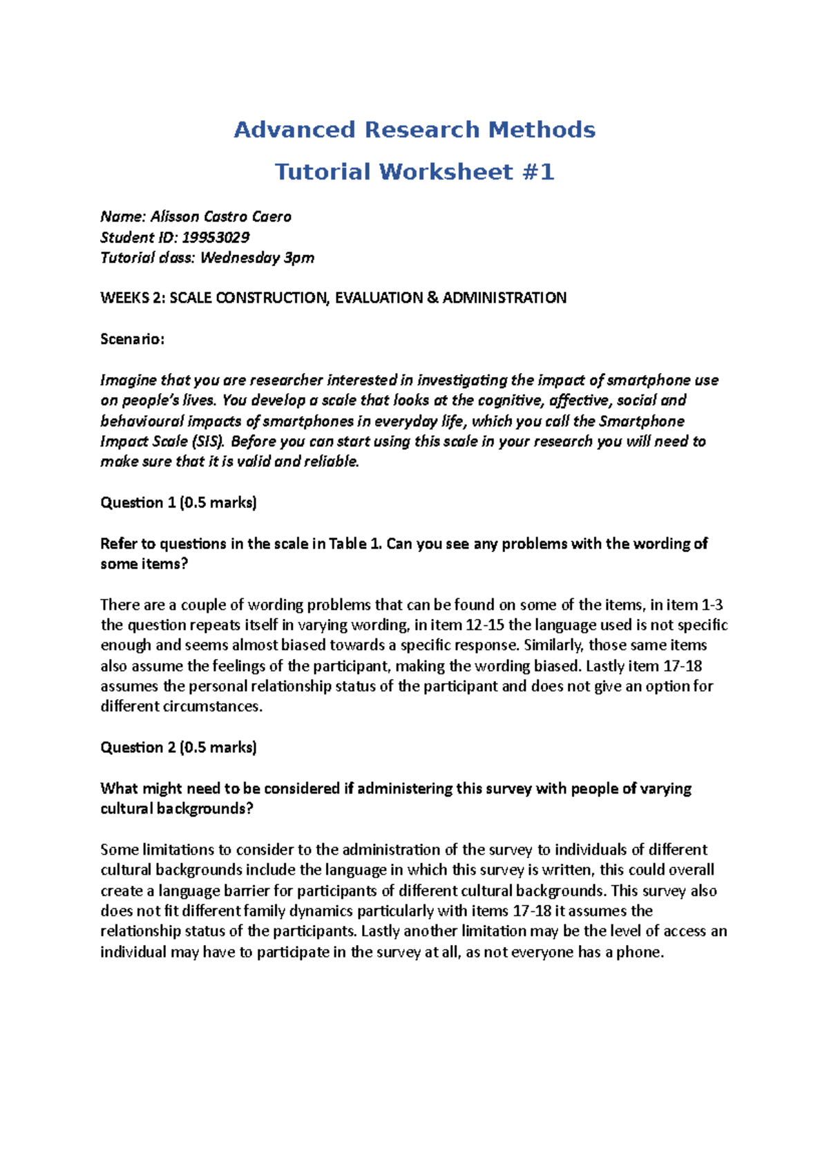 Advanced research methods - Advanced Research Methods Tutorial ...